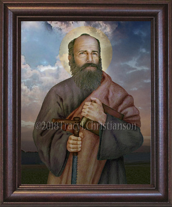 St. Simon the Apostle Framed - Portraits of Saints