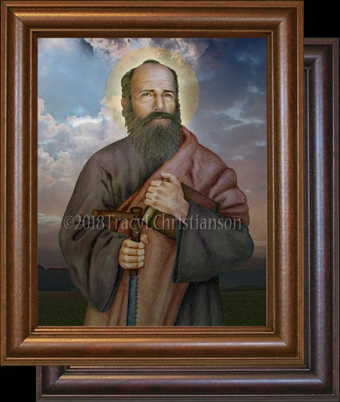 St. Simon the Apostle Framed - Portraits of Saints