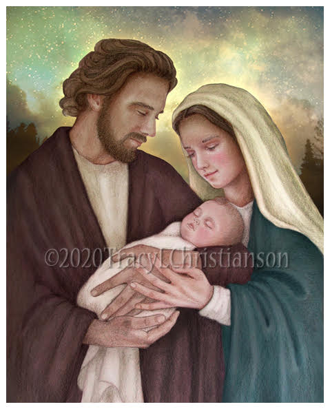 Holy Family (H) Print - Portraits of Saints