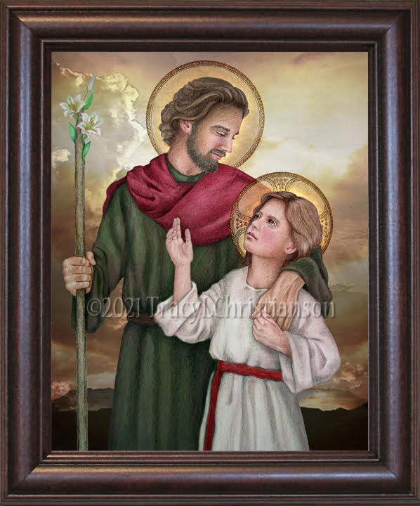 St. Joseph, Protector of Christ Framed - Portraits of Saints