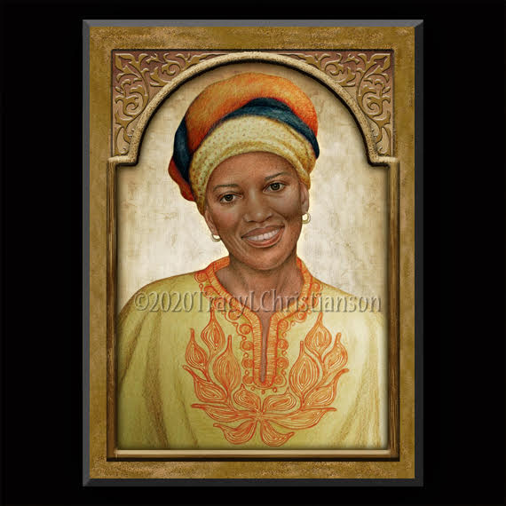 Sr. Thea Bowman Plaque & Holy Card Gift Set - Portraits of Saints
