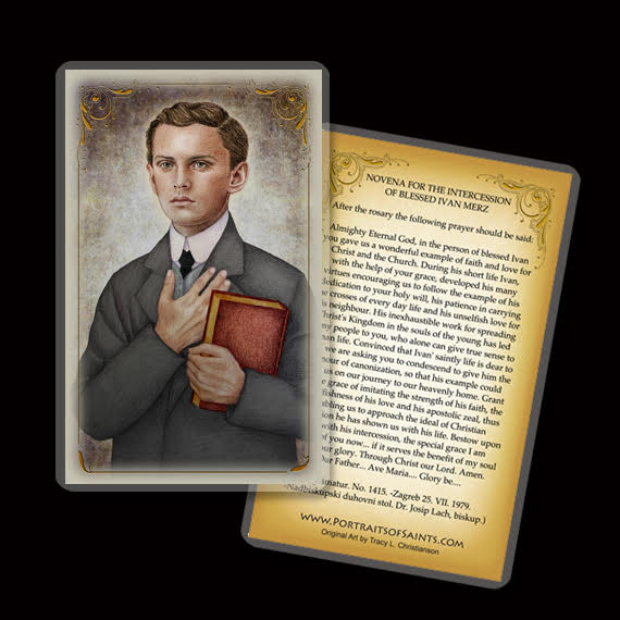 Bl. Ivan Merz Holy Card - Portraits of Saints