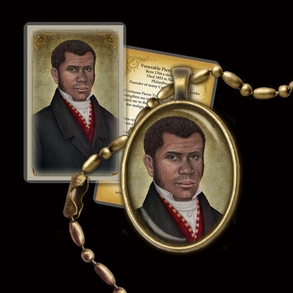 Pierre Toussaint Pendant & Holy Card Gift Set - Portraits of Saints