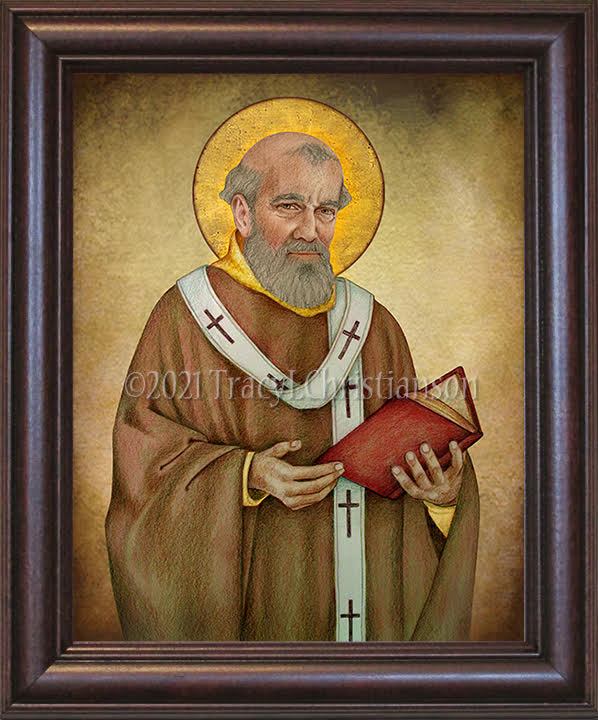 Pope St. Callistus I Framed Art - Portraits of Saints
