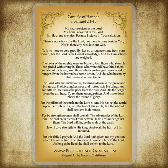 St. Hannah Holy Card - Portraits of Saints