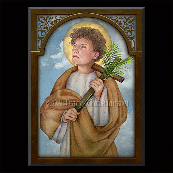 St. William of Norwich Plaque & Holy Card Gift Set - Portraits of Saints