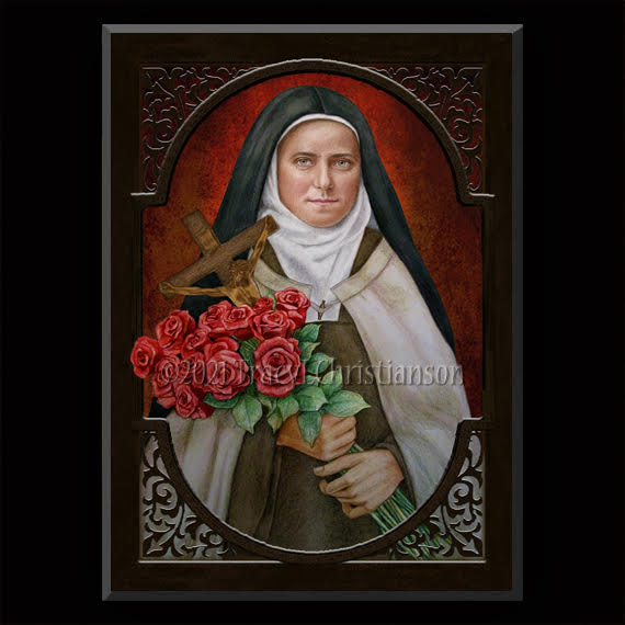 St. Therese of Lisieux (D) Plaque & Holy Card Gift Set - Portraits of ...