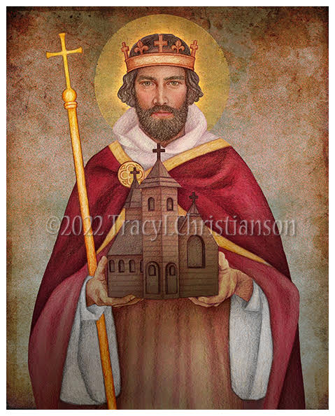 St. Ethelbert of Kent Print - Portraits of Saints