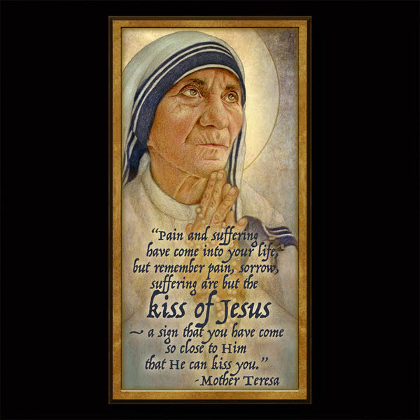 St. Mother Teresa of Calcutta Inspirational Plaque - Portraits of Saints