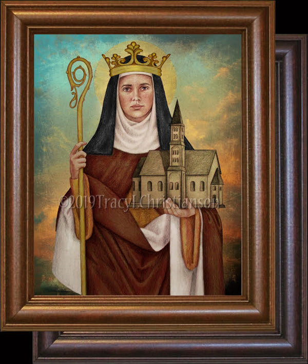 St. Hilda of Whitby Framed - Portraits of Saints