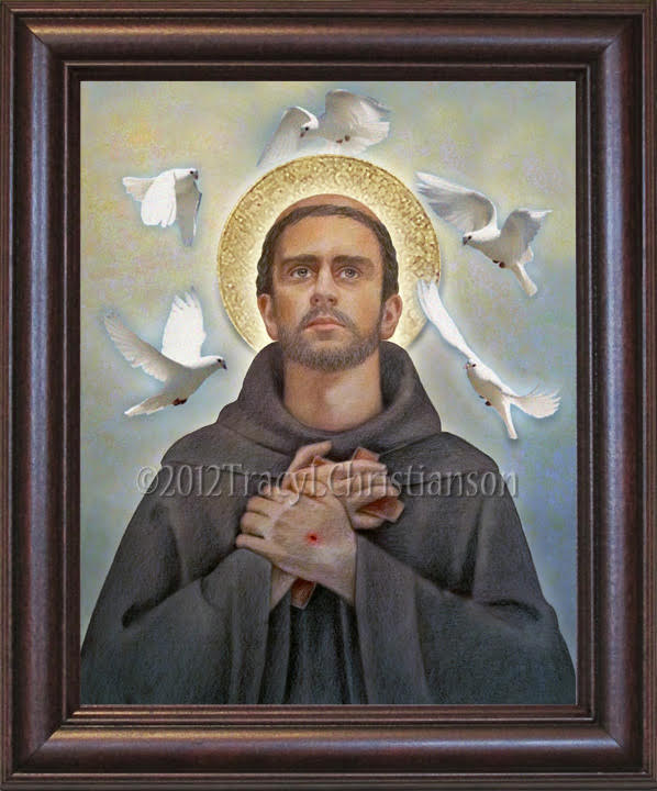 St. Francis of Assisi Framed - Portraits of Saints
