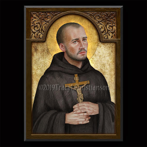 St. John of God Plaque & Holy Card Gift Set - Portraits of Saints