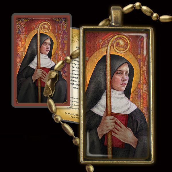 St. Florentina Pendant & Holy Card Gift Set - Portraits of Saints