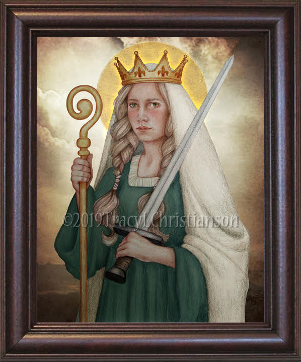 St. Winifred Framed - Portraits of Saints