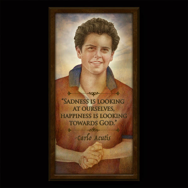 St. Carlo Acutis Inspirational Plaque - Portraits of Saints