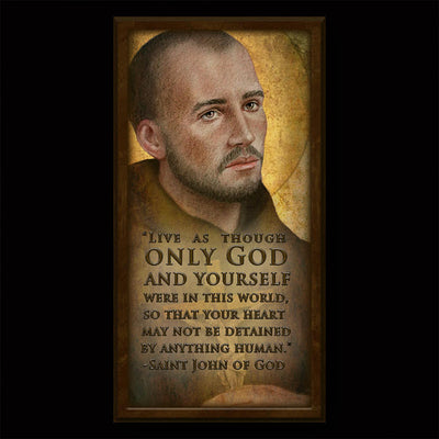 St. John of God Inspirational Plaque - Portraits of Saints