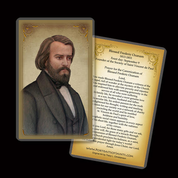 Bl. Frederic Ozanam Holy Card - Portraits of Saints